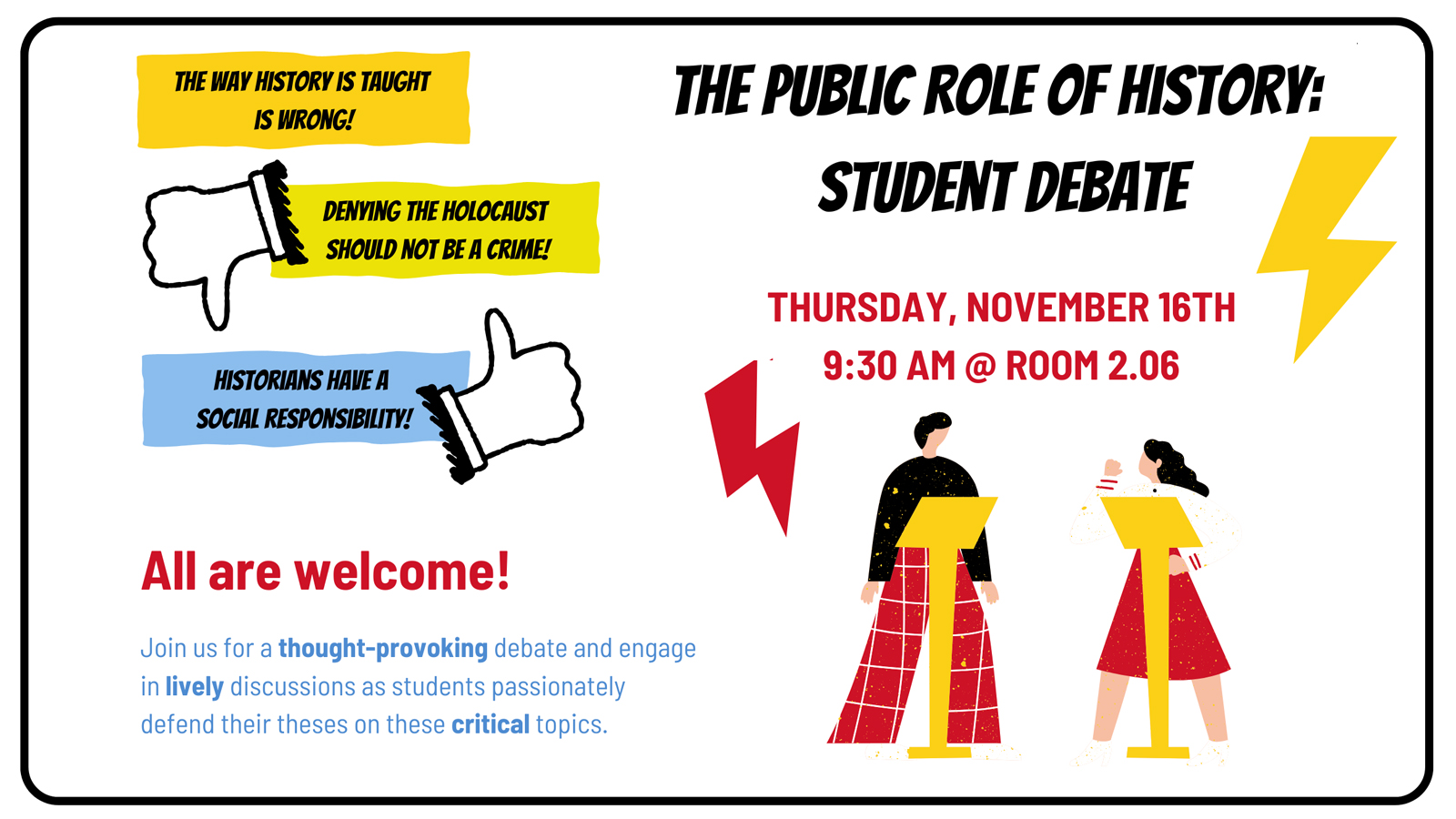 The Public Role of History: Student Debate - Anglo-American University ...