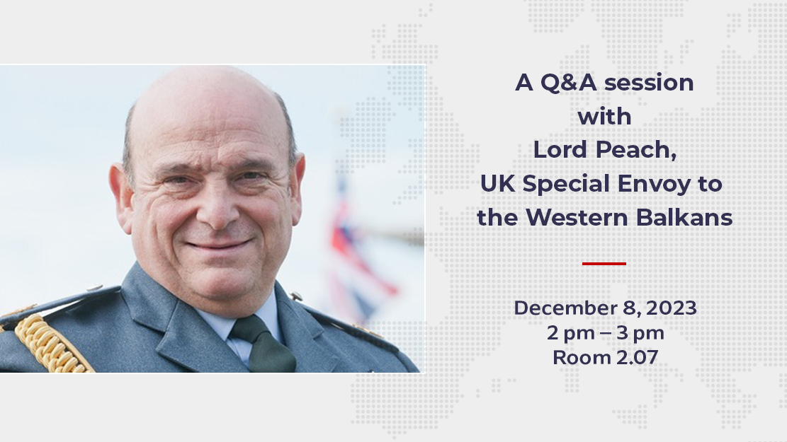 A Q & A with UK Envoy Lord Peach on the Western Balkans - Anglo ...